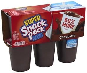 Snack Pack Chocolate Pudding - 6 ea, Nutrition Information | Innit