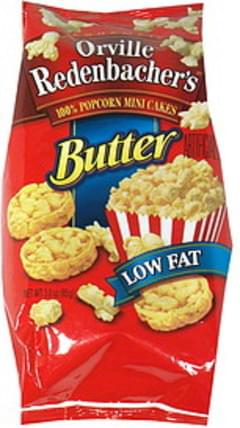 Orville Redenbachers Butter 100% Popcorn Mini Cakes - 3 oz, Nutrition ...