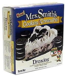 Mrs Smiths Cookies & Cream Pie, Droxies - 26 oz, Nutrition Information ...