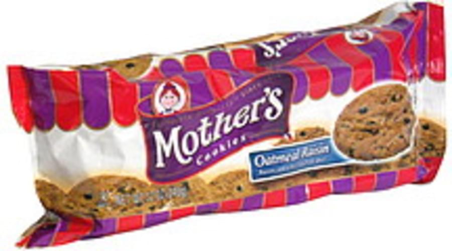 Mother's Oatmeal Raisin Cookies Cookies - 12 oz, Nutrition Information ...