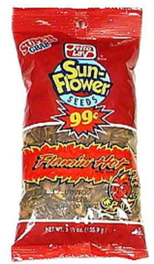 Frito Lay Flamin' Hot Sunflower Seeds - 5.5 oz, Nutrition Information ...
