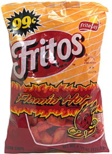 Fritos Flamin Hot Pre Priced Corn Chips 4 5 Oz Nutrition