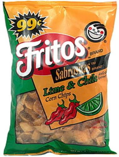 Fritos Sabrositas, Lime & Chile, Pre-Priced Corn Chips - 4.5 oz ...