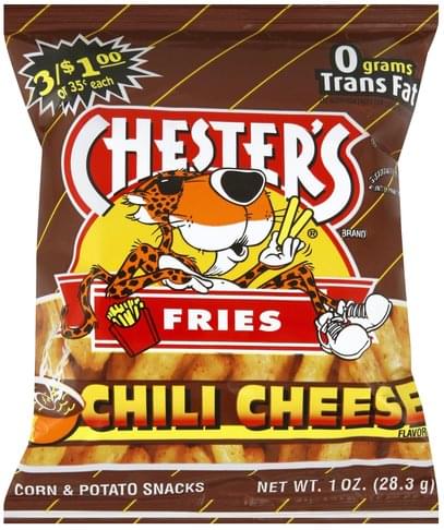 Chesters Chili Cheese Flavored Fries - 1 oz, Nutrition Information | Innit