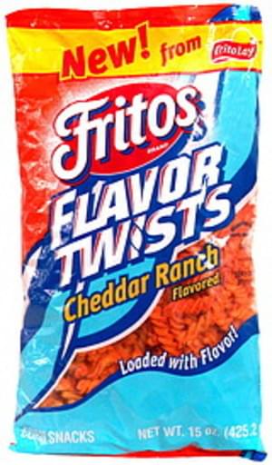 Fritos Flavor Twists Corn Snacks, Cheddar Ranch Corn Snacks - 15 oz ... Fritos Flavor Twists Corn Snacks, Cheddar Ranch Corn Snacks - 15 oz ...