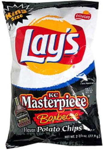 Lays KC Masterpiece Barbecue, King Size Potato Chips - 2.75 oz ...