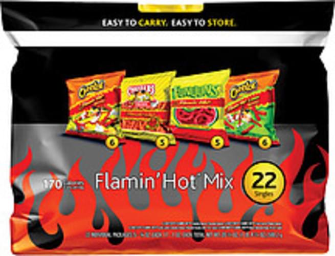 Frito Lay Flamin' Hot Mix Packages Chips - 22, Nutrition Information ...