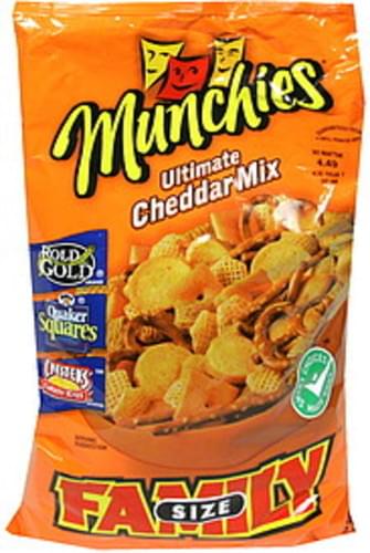 Munchies Family Size Ultimate Cheddar Mix - 18.5 oz, Nutrition ...