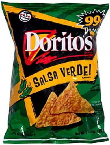 Doritos Salsa Verde Tortilla Chips - 3.5 oz, Nutrition Information | Innit