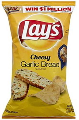Lays Cheesy Garlic Bread Flavored Lay's Potato Chips, Cheesy Garlic ...