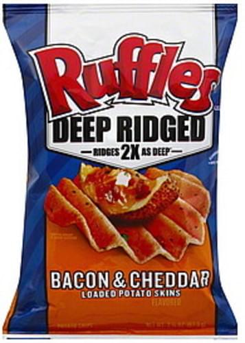 Ruffles Bacon & Cheddar Loaded Potato Skins Flavored Ruffles Deep ...