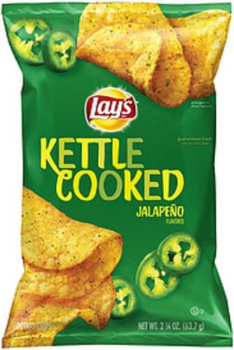 Lays Kettle Cooked Jalapeño Potato Chips 2 25 Oz Nutrition