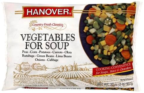 Hanover Vegetables for Soup - 32 oz, Nutrition Information | Innit