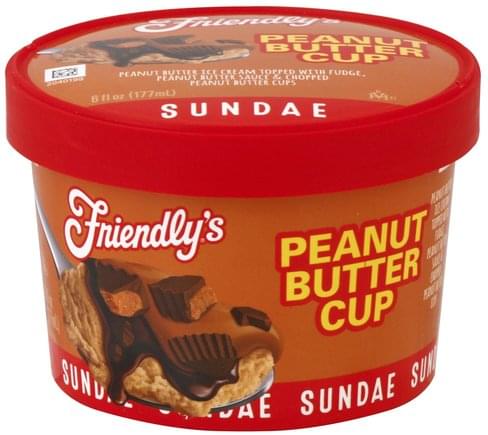 Friendlys Peanut Butter Cup Sundae - 6 oz, Nutrition Information | Innit