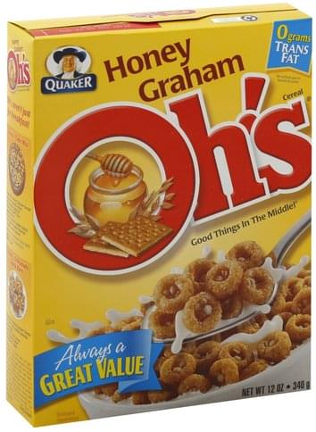 Ohs Cereal - 12 oz, Nutrition Information | Innit