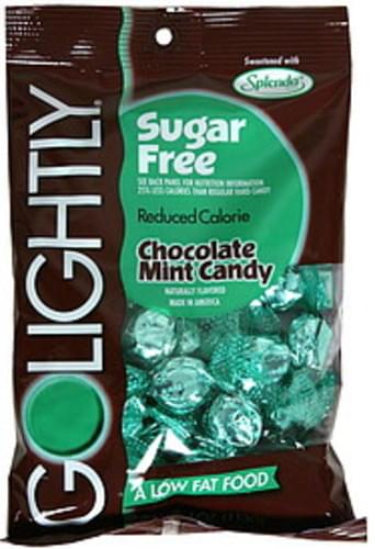 GoLightly Chocolate Mint, Sugar Free Hard Candy - 4 oz, Nutrition ...