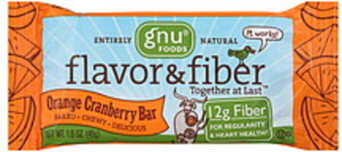 Gnu foods high fiber bar - ptucv