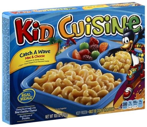 Kid Cuisine Catch A Wave Mac & Cheese - 10.6 oz, Nutrition Information ...