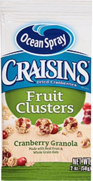 Craisins Fruit Clusters Cranberry Granola Dried Cranberries - 2 oz ...