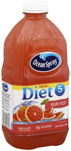 Ocean Spray Grapefruit, Ruby Red Juice Drink - 64 oz, Nutrition ...