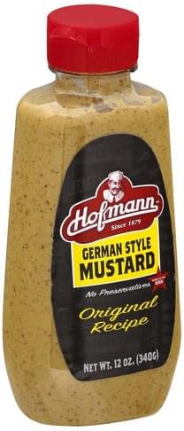 Hofmann Original Recipe, German Style Mustard - 12 oz, Nutrition ...