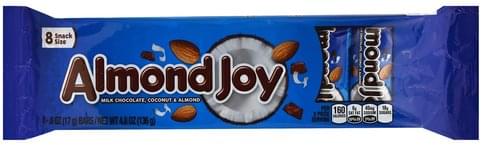 Almond Joy Snack Size Candy Bars - 8 ea, Nutrition Information | Innit