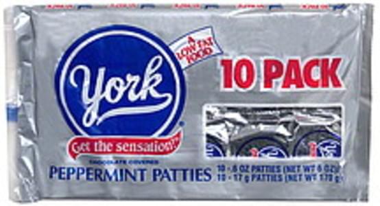 York Peppermint Patties - 10 ea, Nutrition Information | Innit