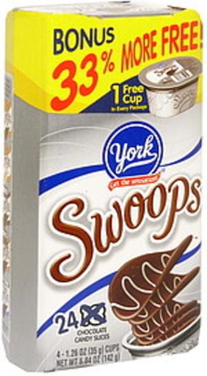 Swoops York Chocolate Candy Slices - 4 ea, Nutrition Information | Innit