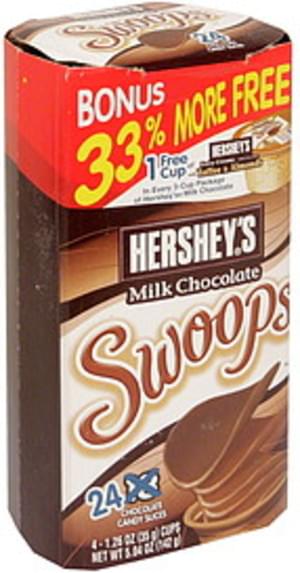 Swoops Hershey's Milk Chocolate Chocolate Candy Slices - 4 ea ...