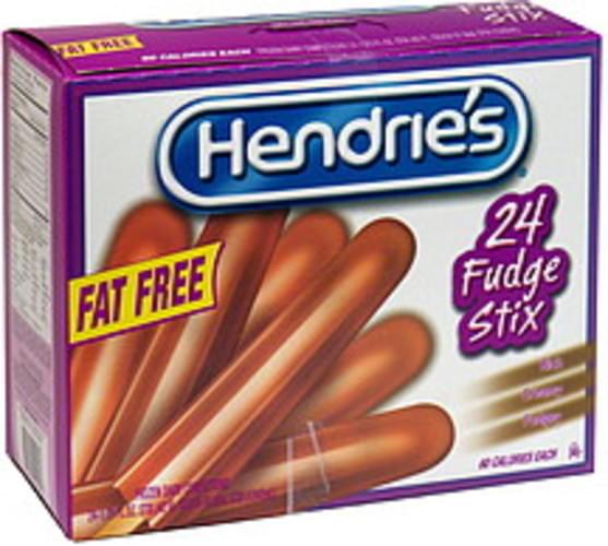 Hendries Fat Free, Rich, Creamy, Fudgey 24 Fudge Stix - 24 ea, Nutrition Information | Innit