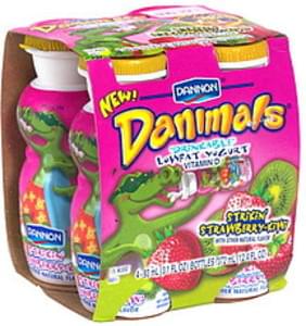 Danimals Assorted Flavors Squeezable Yogurt - 8 ea, Nutrition ...