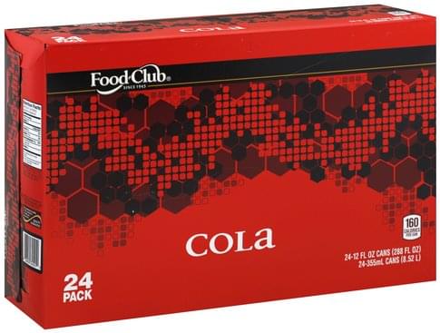 Food Club Cola - 24 ea, Nutrition Information | Innit