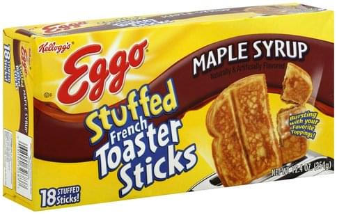 Eggo Stuffed, Maple Syrup French Toast Sticks - 18 ea, Nutrition ...