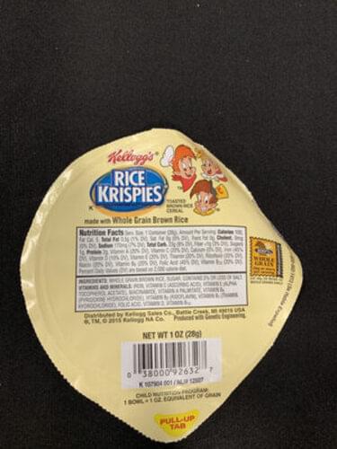 Kellogg's Rice Krispies Toasted Brown Rice Cereal - 28 g, Nutrition ... Kellogg's Rice Krispies Toasted Brown Rice Cereal - 28 g, Nutrition ...
