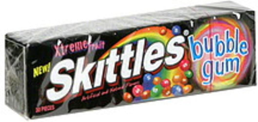 Skittles Xtreme Fruit Bubble Gum - 30 ea, Nutrition Information | Innit
