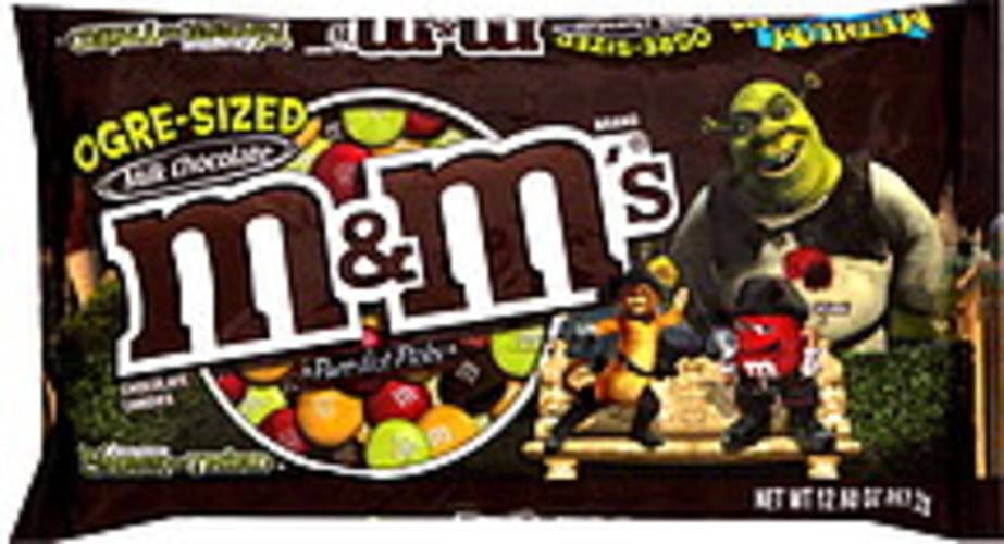 M & M Milk Chocolate, Medium Bag, Shrek The Third Chocolate Candies ...