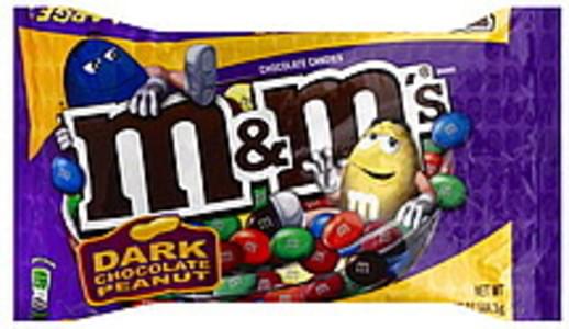M & M Dark Chocolate Peanut, Large Bag Chocolate Candies - 19.2 oz ...
