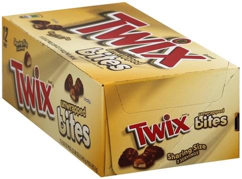 Twix Unwrapped, Sharing Size Bites - 12 ea, Nutrition Information | Innit