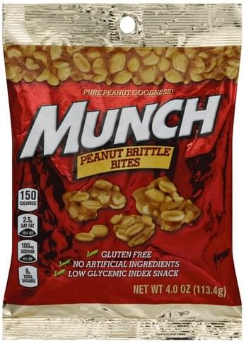 Munch Bites Peanut Brittle - 4 oz, Nutrition Information | Innit