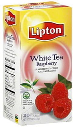 Lipton Raspberry White Tea - 28 ea, Nutrition Information | Innit