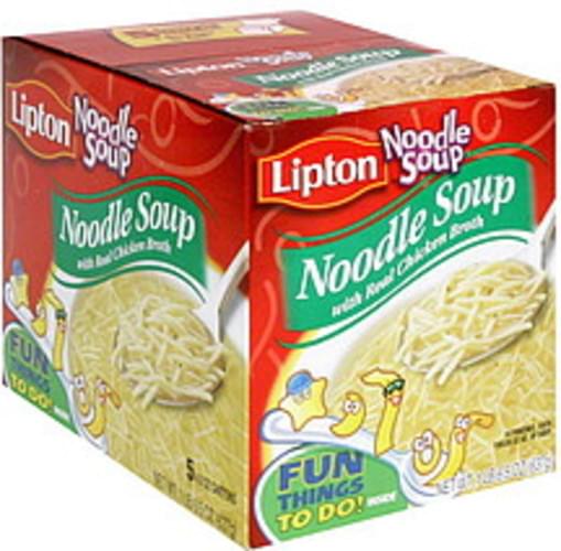 Lipton With Real Chicken Broth Noodle Soup 5 Ea Nutrition Information Innit