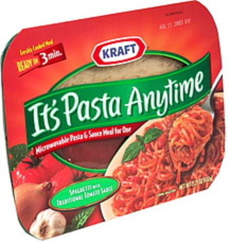 Kraft Spaghetti Mix Nutrition Label