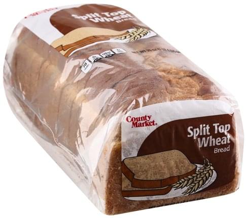 County Market Split Top, Wheat Bread - 20 oz, Nutrition Information | Innit