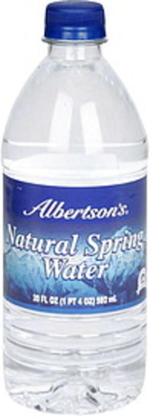 Albertsons Natural Spring Water - 20 oz, Nutrition Information | Innit
