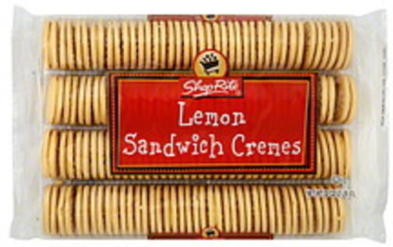 ShopRite Lemon Sandwich Cremes - 32 oz, Nutrition Information | Innit