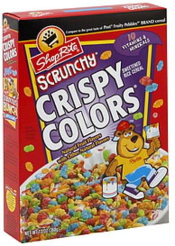 ShopRite Crispy Colors Cereal - 13 oz, Nutrition Information | Innit