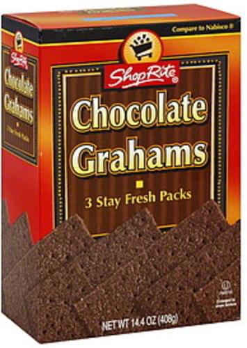 ShopRite Chocolate Grahams - 14.4 oz, Nutrition Information | Innit