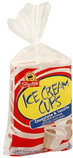 ShopRite Chocolate & Vanilla, Cups Ice Cream Cups - 12 ea, Nutrition ...