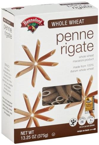 Whole Grain Pasta Nutrition Label