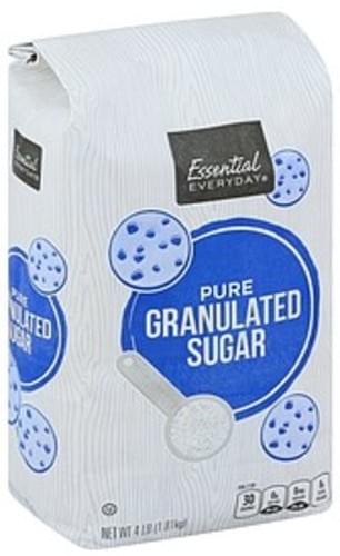 Essential Everyday Granulated, Pure Sugar - 4 lb, Nutrition Information ...